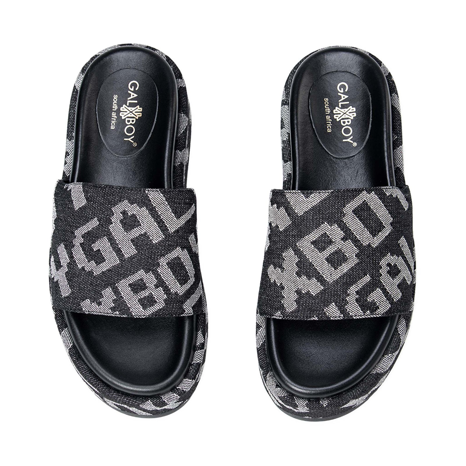 GXB EMBOSSED MULE SANDAL